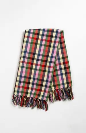 ARCHIVE NEW YORK Marta Handwoven Cotton Plaid Kitchen Towel - Multi