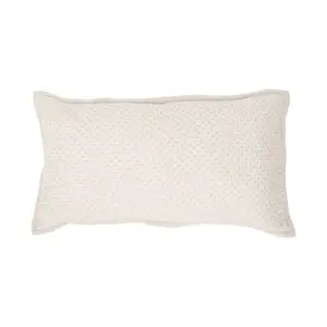 ELISABETH YORK Mila Alabaster King Pillow Sham - White