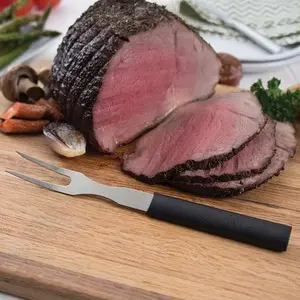 RADA 8 Piece Meat Lover's Set With Carving Set And Steak Knives - Black