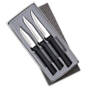 RADA 3 Piece Paring Knives Galore Set Black
