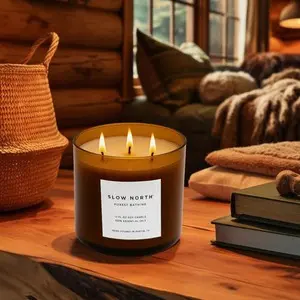 SLOW NORTH Forest Bathingsignature 3-wick Candle