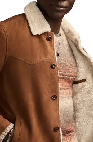 Lucky Brand Faux Shearling Ranch Coat