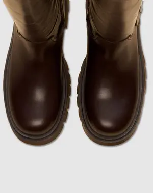 MI/MAI Herpen Long Boots With Treaded Sole - Chocolate