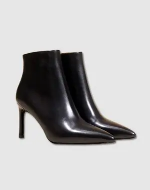 MI/MAI Noura Pointed Toe Ankle Boots - Black