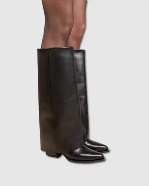 MI/MAI Joan Calf Leather Cuff Boots