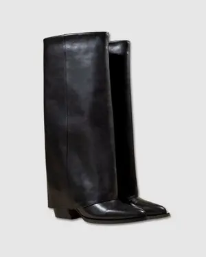 MI/MAI Joan Calf Leather Cuff Boots