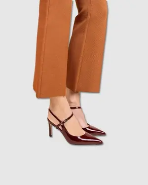 MI/MAI Emy Slingback Stiletto - Burgundy