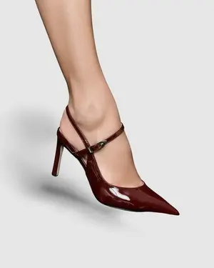 MI/MAI Emy Slingback Stiletto - Burgundy