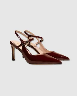 MI/MAI Emy Slingback Stiletto - Burgundy