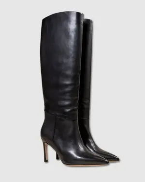 MI/MAI Coco Stiletto Long Boot - Black