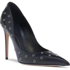 Alexander McQueen Grommet Pointed-toe Pumps - Black