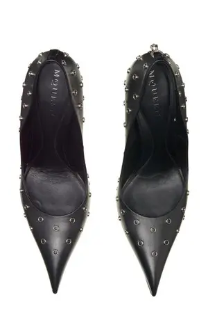 Alexander McQueen Grommet Pointed-toe Pumps