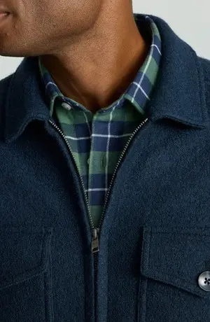 UNTUCKIT Raphael Boiled Wool-blend Jacket