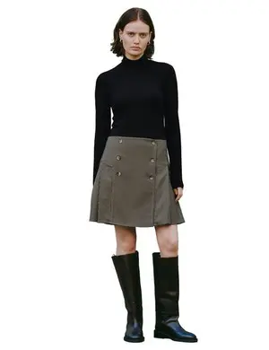 ALBARAY Pleated Mini Skirt