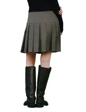 ALBARAY Pleated Mini Skirt