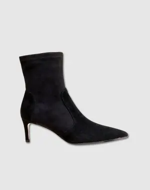 MI/MAI Ophelia Pointed Toe Ankle Boots - Black