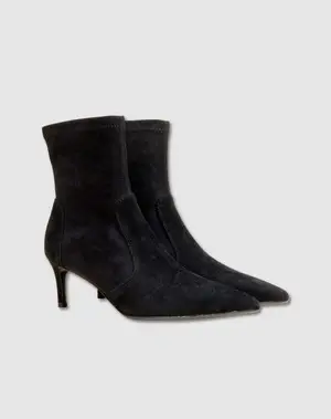MI/MAI Ophelia Pointed Toe Ankle Boots - Black