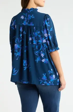 SUGARLIPS Niva Floral Elysia Pleated Top
