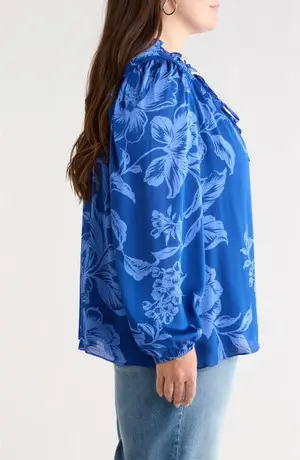 SUGARLIPS Ciara Floral Lindsey Ruffle Top