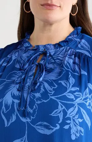 SUGARLIPS Ciara Floral Lindsey Ruffle Top
