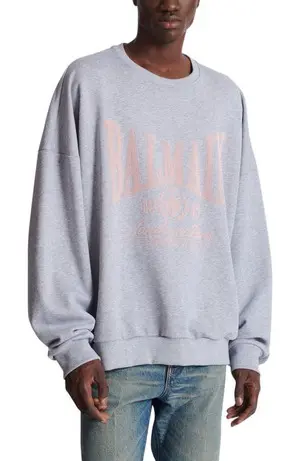 Balmain Printed Cotton Sweatshirt