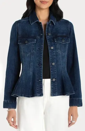 LIVERPOOL Fit & Flare Denim Trucker Jacket - Delacey