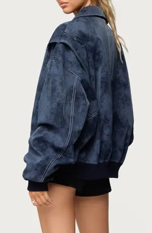 EDIKTED Oversize Faux Suede Jacket