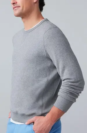 Mack Weldon Ace Cotton Blend French Terry Crewneck Sweatshirt