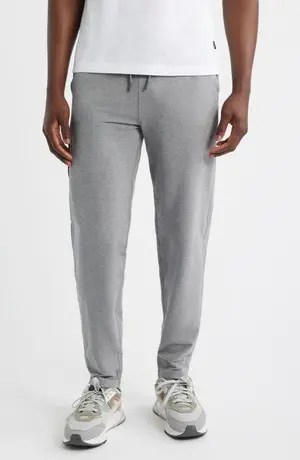 Mack Weldon Ace Stretch Cotton French Terry Sweatpants - Grey Heather