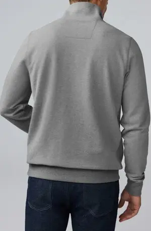 Mack Weldon Ace Cotton Blend French Terry Half Zip Pullover