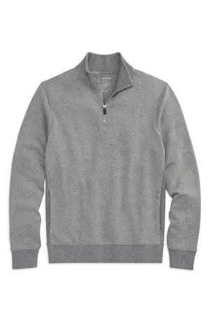 Mack Weldon Ace Cotton Blend French Terry Half Zip Pullover