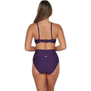 SUNSETS Arlene High-waist Bikini Bottom - Paradise Plum