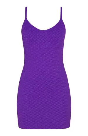 PACIFICA BY SUNSETS Zenya Cover-up Dress - Purple Gem Lurex
