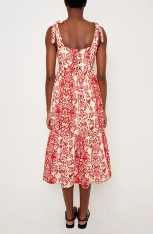 THE LULO PROJECT Stretch Cotton Midi Sundress