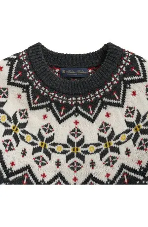Brooks Brothers Wool Fair Isle Crewneck Sweater