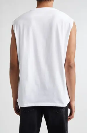 Balmain 1945 Logo Graphic Muscle Tee