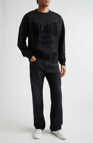 Balmain 1945 Logo Graphic Sweatshirt