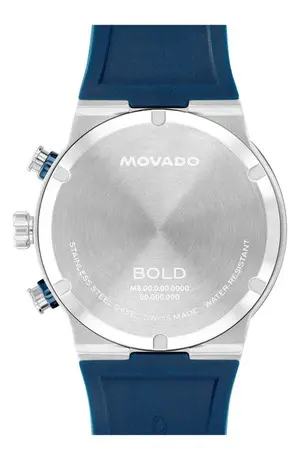 Movado Bold Fusion Skeleton Chronograph Strap Watch