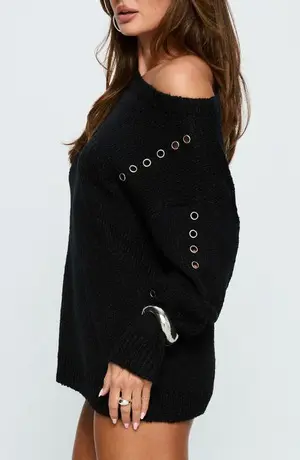 Princess Polly Esenia Eyelet One-shoulder Sweater