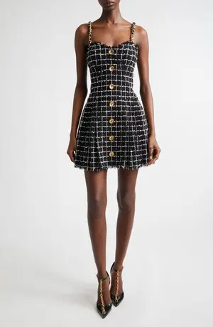 Balmain Checked Dresses