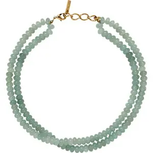 JENNIFER BEHR Veronica Multistrand Necklace Blue Quartz