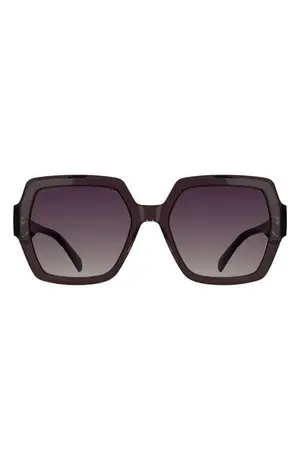 Kendra Scott Dira 56mm Rectangle Sunglasses - Violet