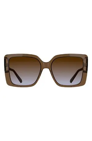 Kendra Scott Gradient Rectangular Sunglasses - Caramel