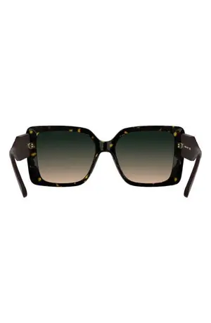 Kendra Scott Gradient Rectangular Sunglasses - Dark Tortoise