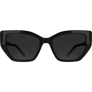 Kendra Scott Dira 56mm Butterfly Sunglasses - Black
