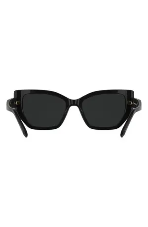 Kendra Scott Dira 56mm Butterfly Sunglasses - Black