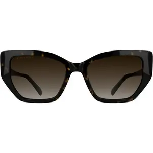 Kendra Scott Dira 56mm Butterfly Sunglasses - Dark Tortoise