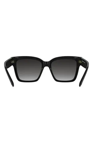 Kendra Scott Dira 56mm Rectangular Sunglasses - Black