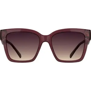 Kendra Scott Dira 56mm Rectangular Sunglasses - Cyclamen
