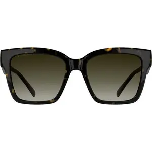 Kendra Scott Dira 56mm Rectangular Sunglasses - Dark Tortoise